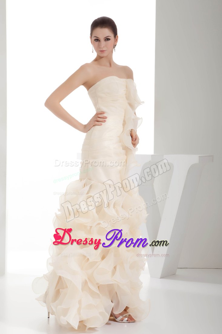 Cream Color Evening Gown